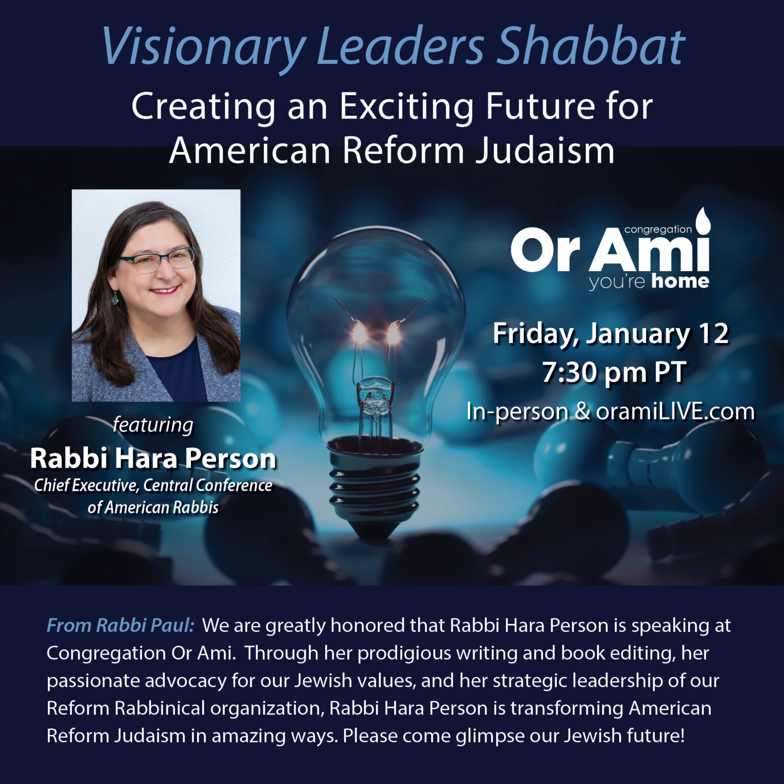 Or Ami - Home - Congregation Or Ami